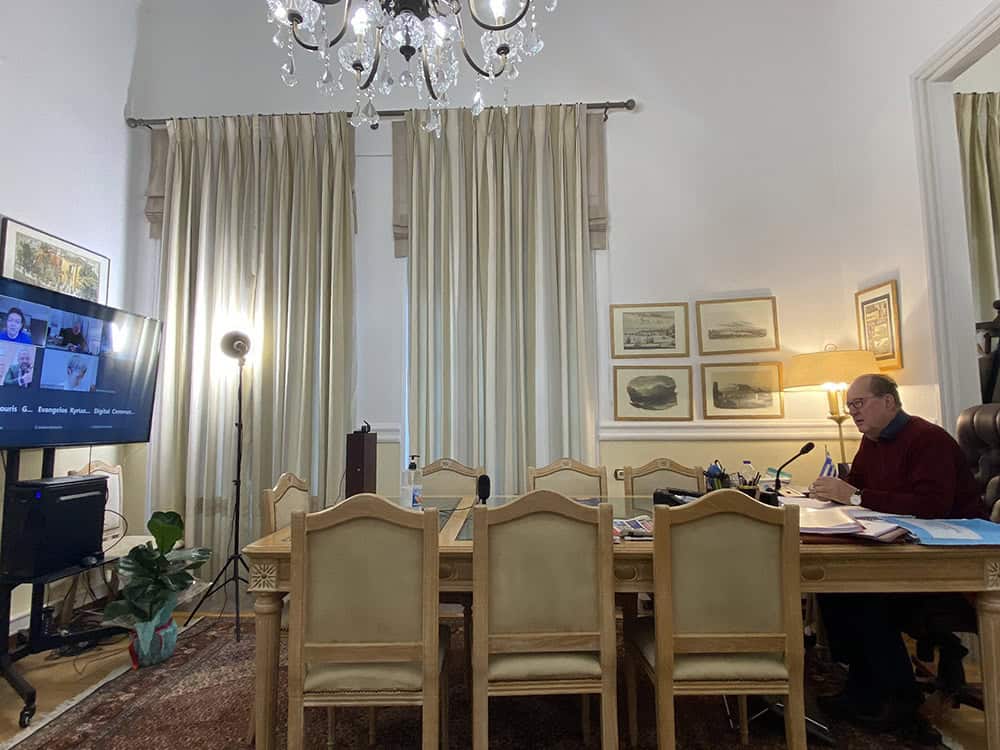 Τηλεδιάσκεψη Παναγιώτη Νίκα με 4 υπουργούς